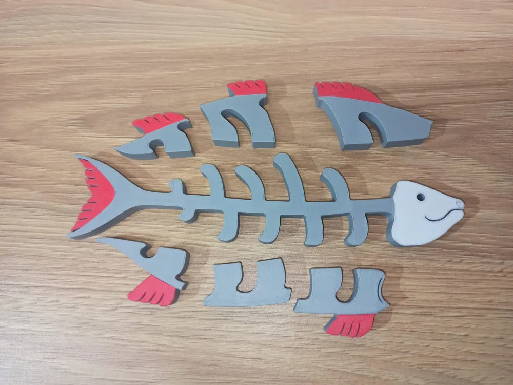 Puzzle fish - Free 3D Print Model - MakerWorld