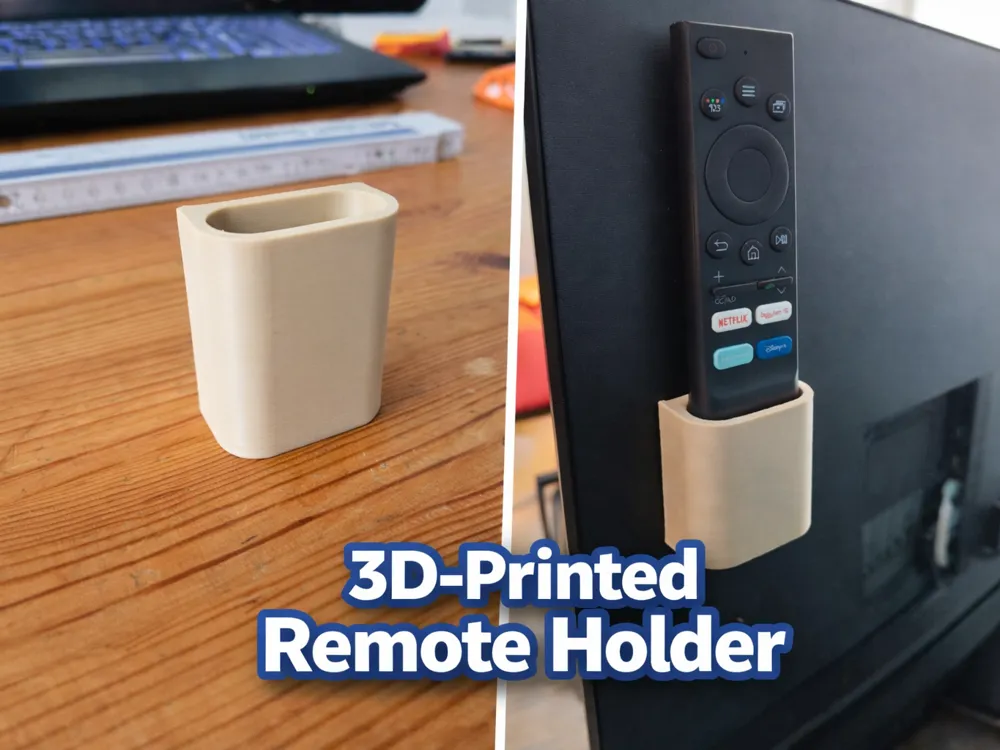 Samsung TV remote holder - Free 3D Print Model - MakerWorld