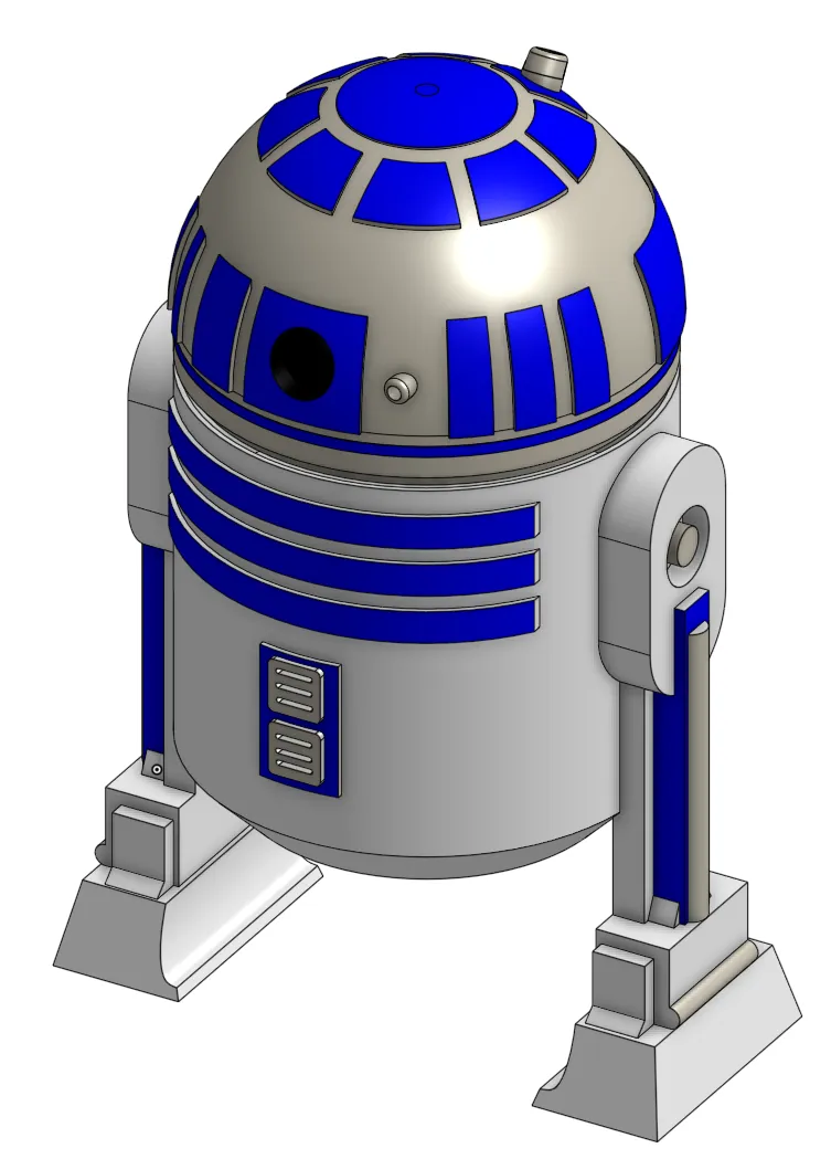 R2-D2 Echo Dot Glow Stand by @Tomorrows_Eng MakerWorld: Download Free ...