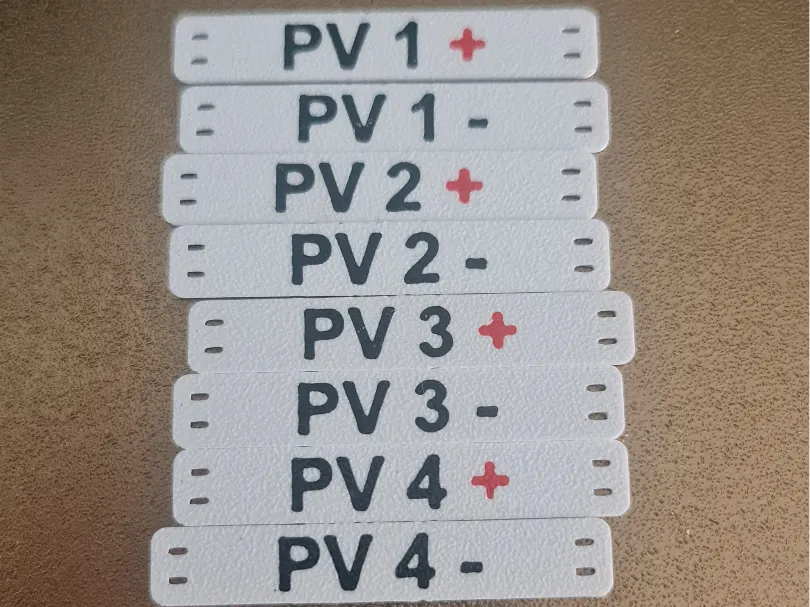 Anker Solix Solarbank PV Cable Labels by KlausKolbe007 MakerWorld: Download Free 3D Models