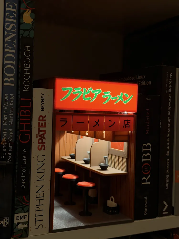 Ramen Shop Book Nook - Free 3D Print Model - MakerWorld