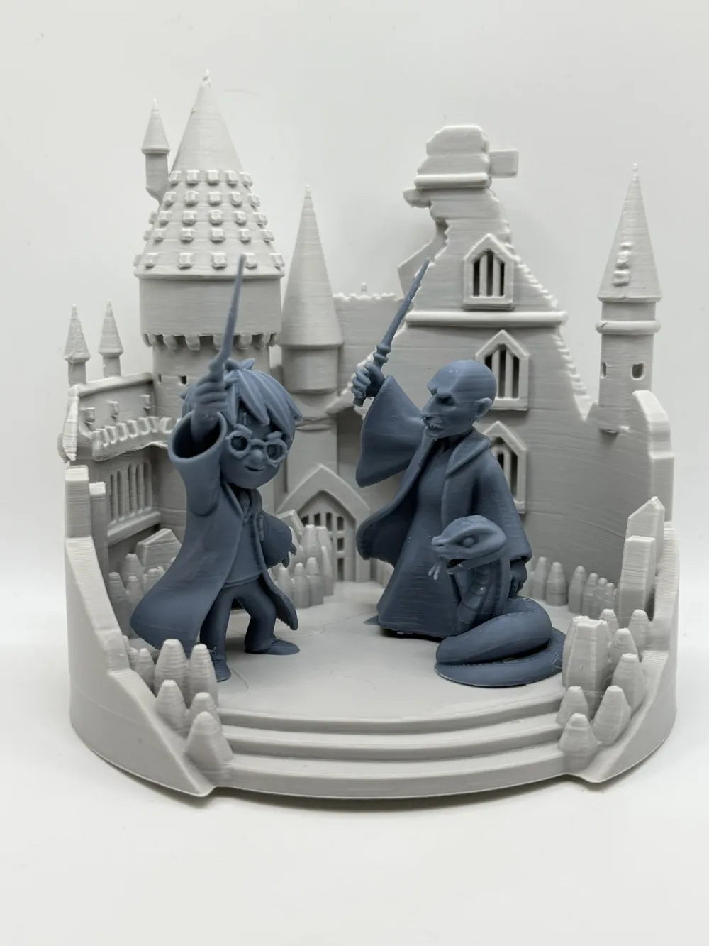 Harry Potter vs Voldemort Cartoon Diorama by Mysstra hueforge 3Dart ...