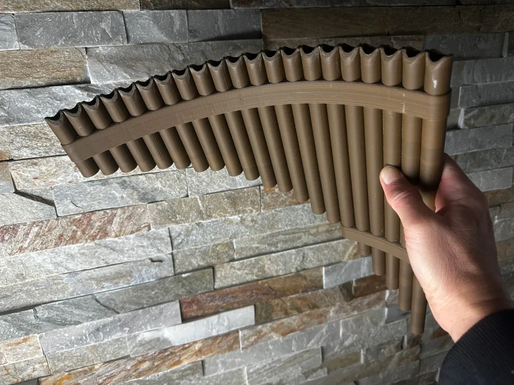 Pan Flute in C Major over 3 Octaves (easily tunable) - Free 3D Print ...