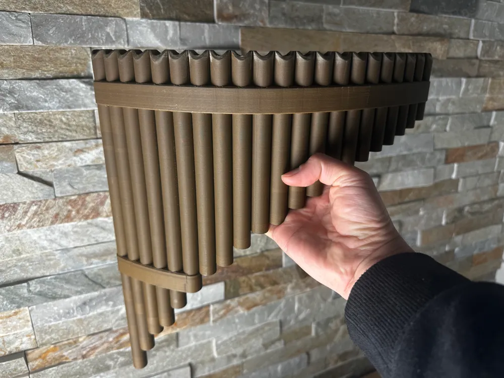 Pan Flute in C Major over 3 Octaves (easily tunable) - Free 3D Print ...