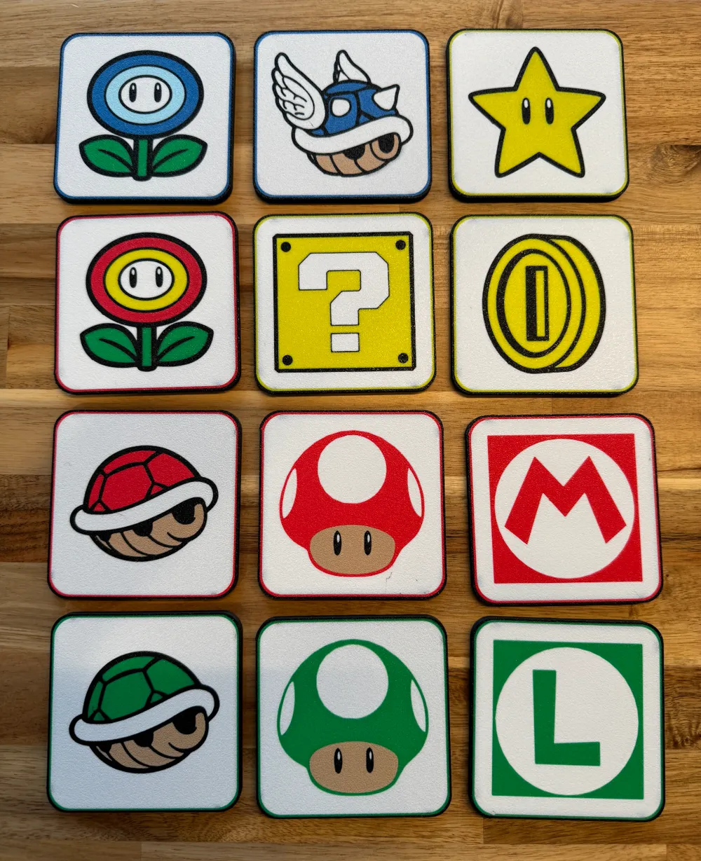 Super Mario - Coaster Collection #1 by Canadian Gamer - MakerWorld