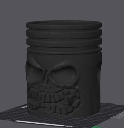 Piston Skull By Sven Jasmin Makerworld