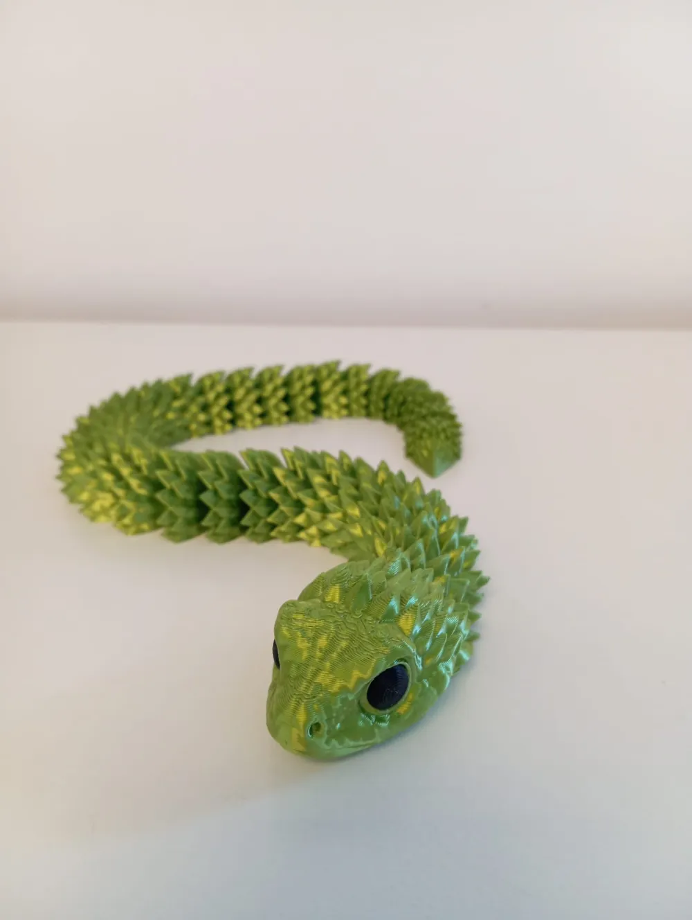 Flexible 3D Printed Snake - Flexible Snake - Free 3D Print Model ...