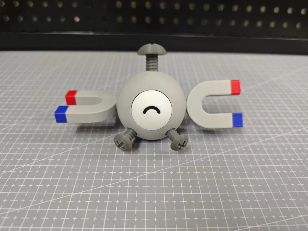 Magnemite Figurine (3 expressions/single color printing, fully ...