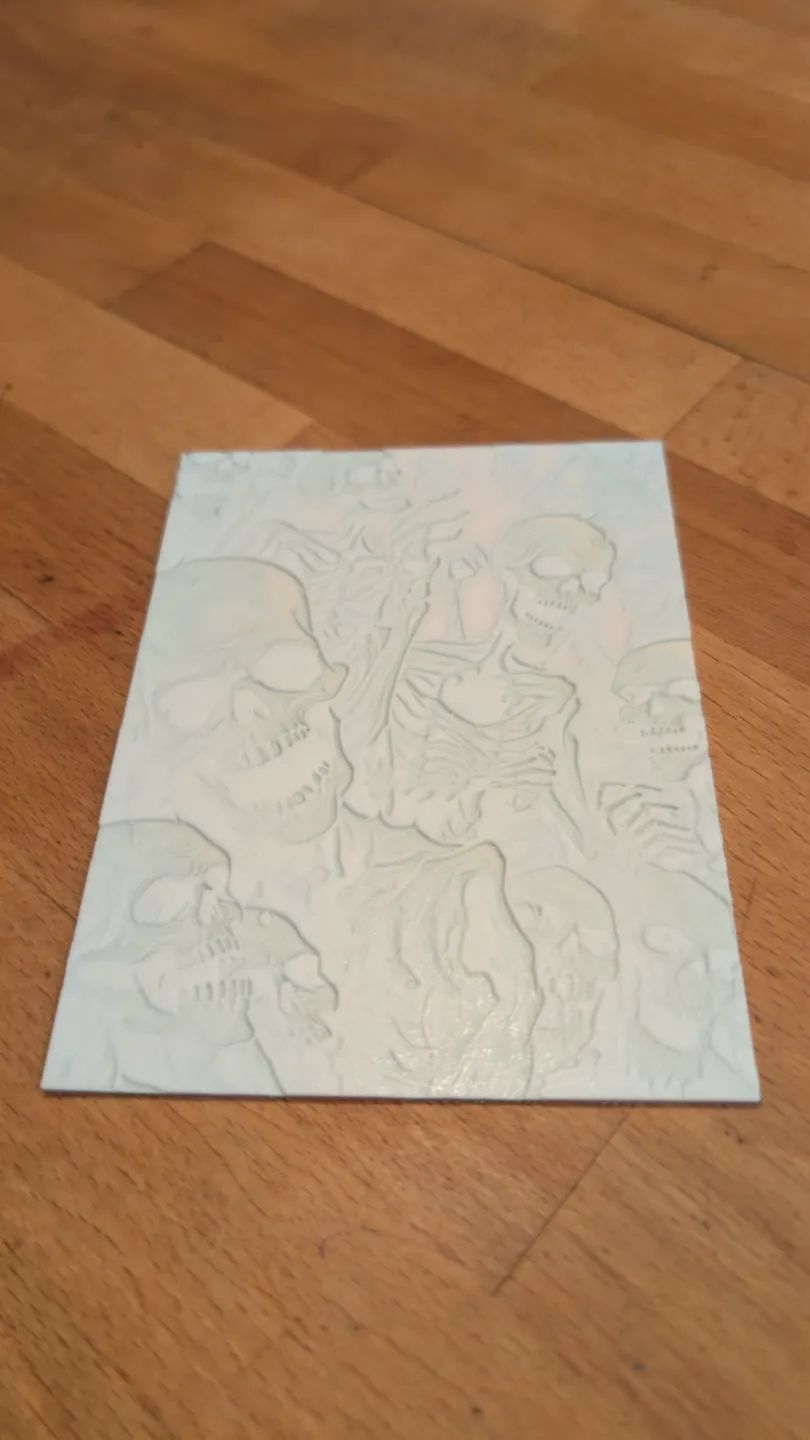 Skull- Green and Pink - lithophane by L8MxVideo - MakerWorld