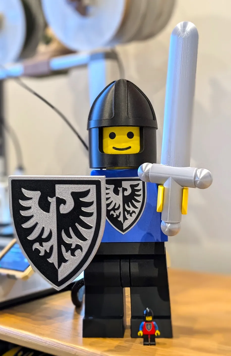 Brick Mega Minifigure Sword (10:1 scale) Oldschool - Free 3D Print ...