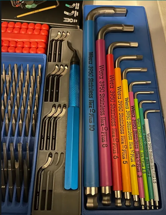 Wera Allen key holder by @BasementCNC - MakerWorld