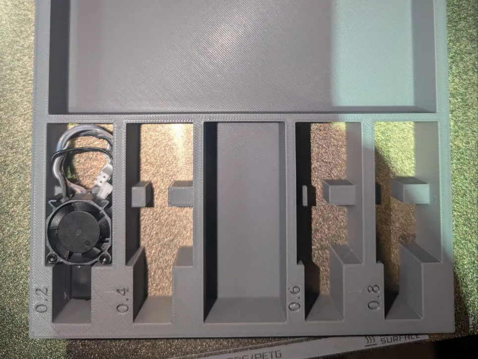 Full size X1C hotend insert 4 AMS Riser v2 drawer Remixed by ka.liepins ...