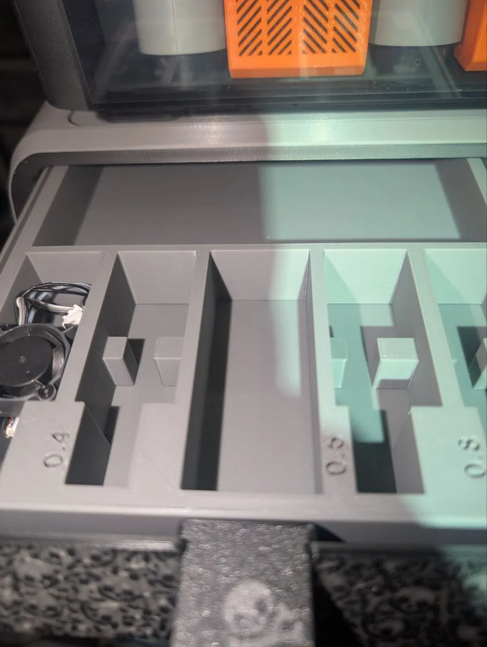 Full size X1C hotend insert 4 AMS Riser v2 drawer Remixed by ka.liepins ...