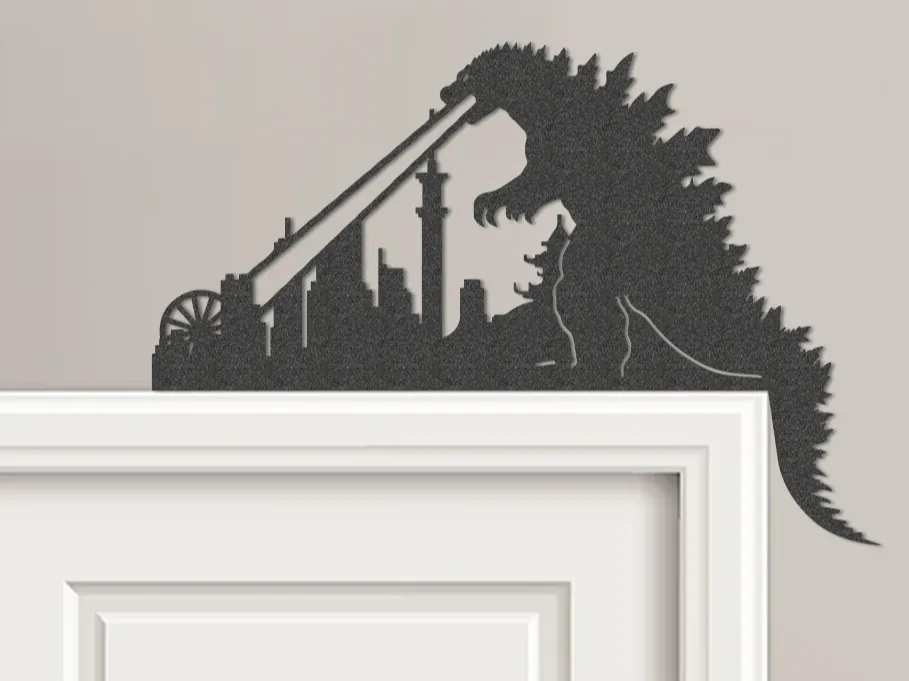 Godzilla Door Corner Topper by Ocular Dynamic MakerWorld: Download Free ...
