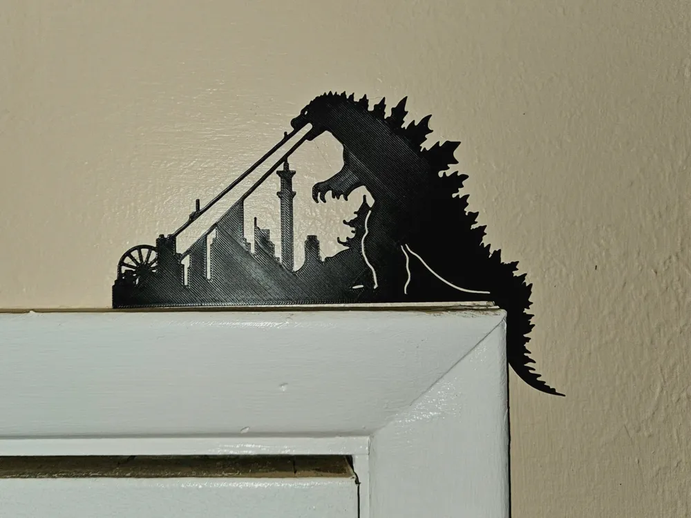 Godzilla Door Corner Topper by Ocular Dynamic MakerWorld: Download Free ...
