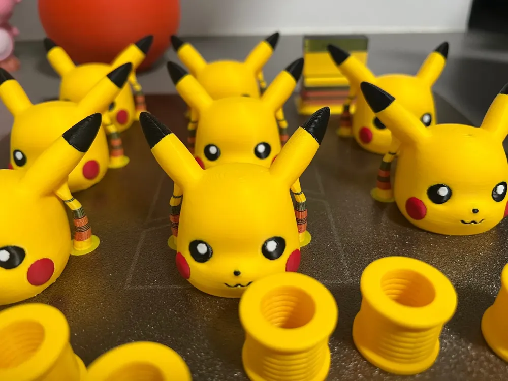 Pikachu Spring Bobble-Head Toy Pokémon Pikachu Shake Head Toy Fidget ...