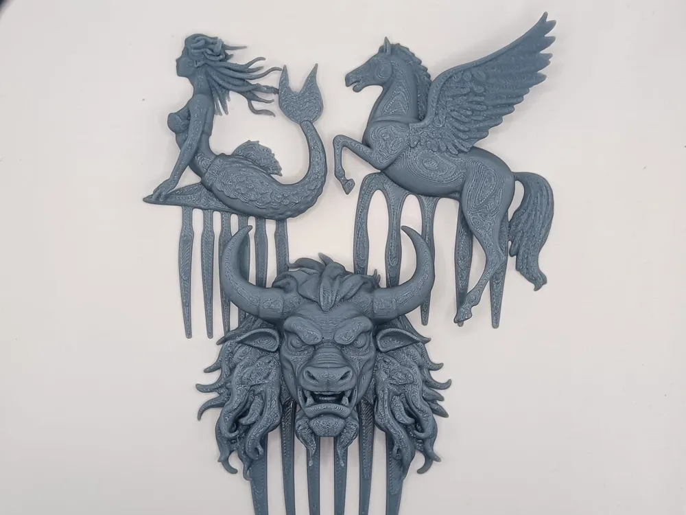 Greek Mythological Hair Combs - Free 3D Print Model - MakerWorld