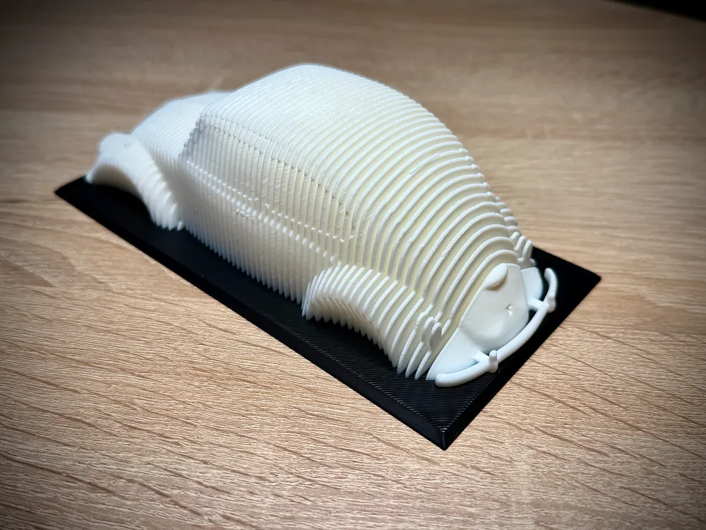 VW Beetle Layered Sculpture by LemonArts MakerWorld: Download Free 3D ...