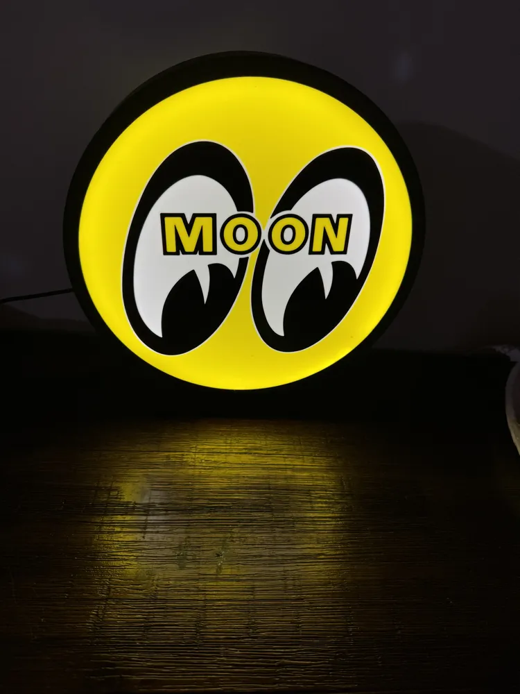 MoonEyes Logo Light Box w/ Stand by vidguide MakerWorld: Download Free ...