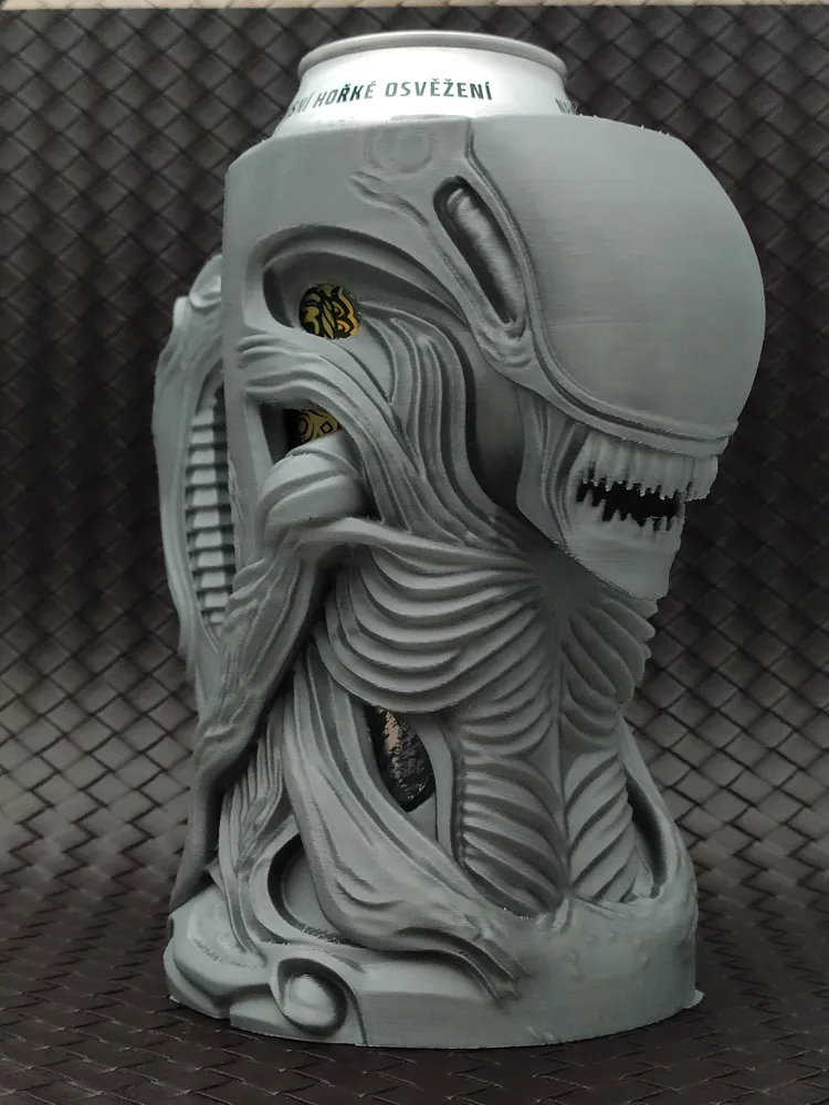 Alien - Xenomorph Can Holder /Beer mug (two types) - Free 3D Print ...