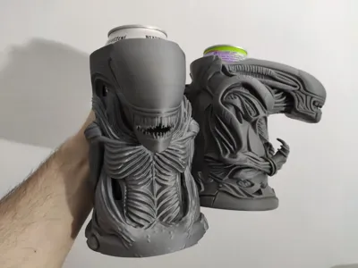 Alien - Xenomorph Can Holder /Beer mug (two types) - Free 3D Print ...