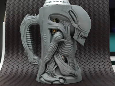 Alien - Xenomorph Can Holder /Beer mug (two types) by RUMcajz ...