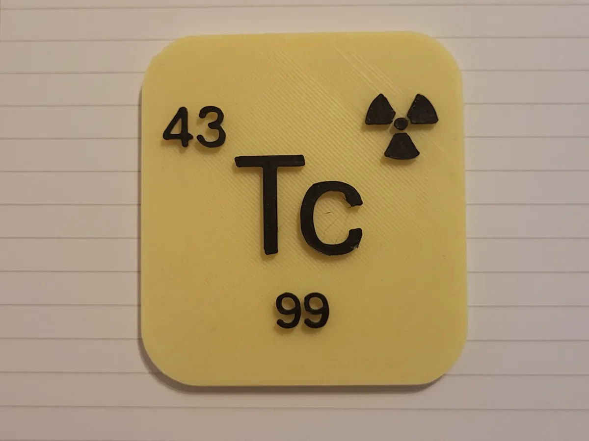 Technetium Element Plate - Free 3D Print Model - MakerWorld