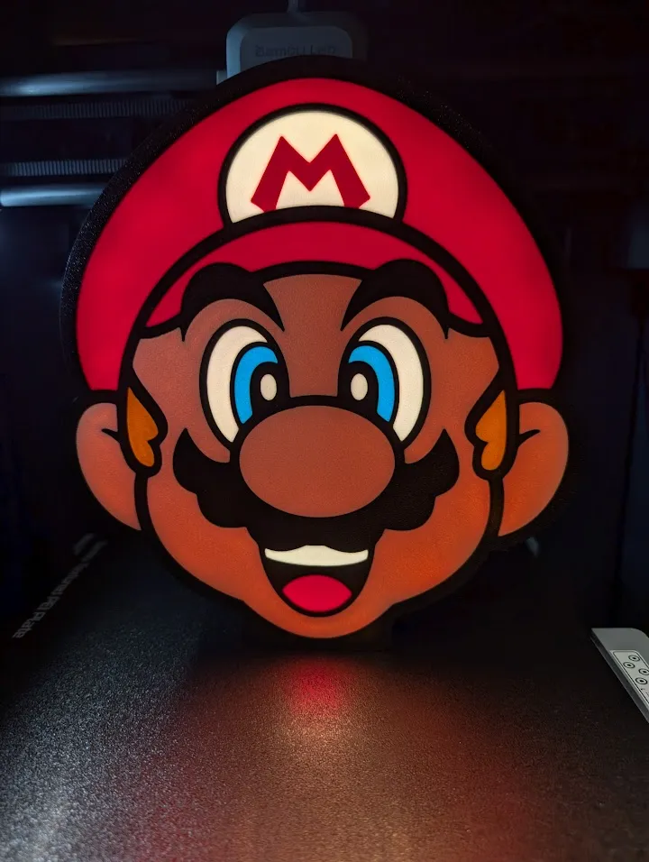 lightbox mario by lmcreation56 MakerWorld: Download Free 3D Models