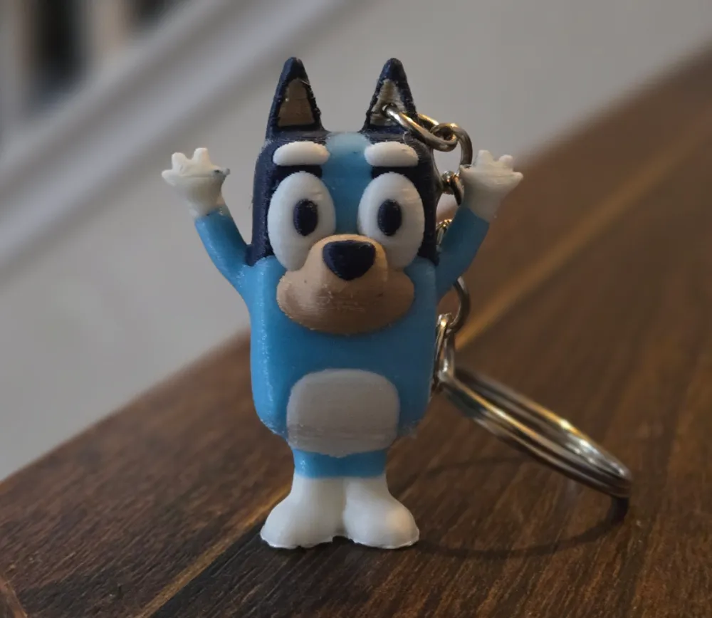 Bluey Keychain Remixed by CyberMyler MakerWorld: Download Free 3D Models