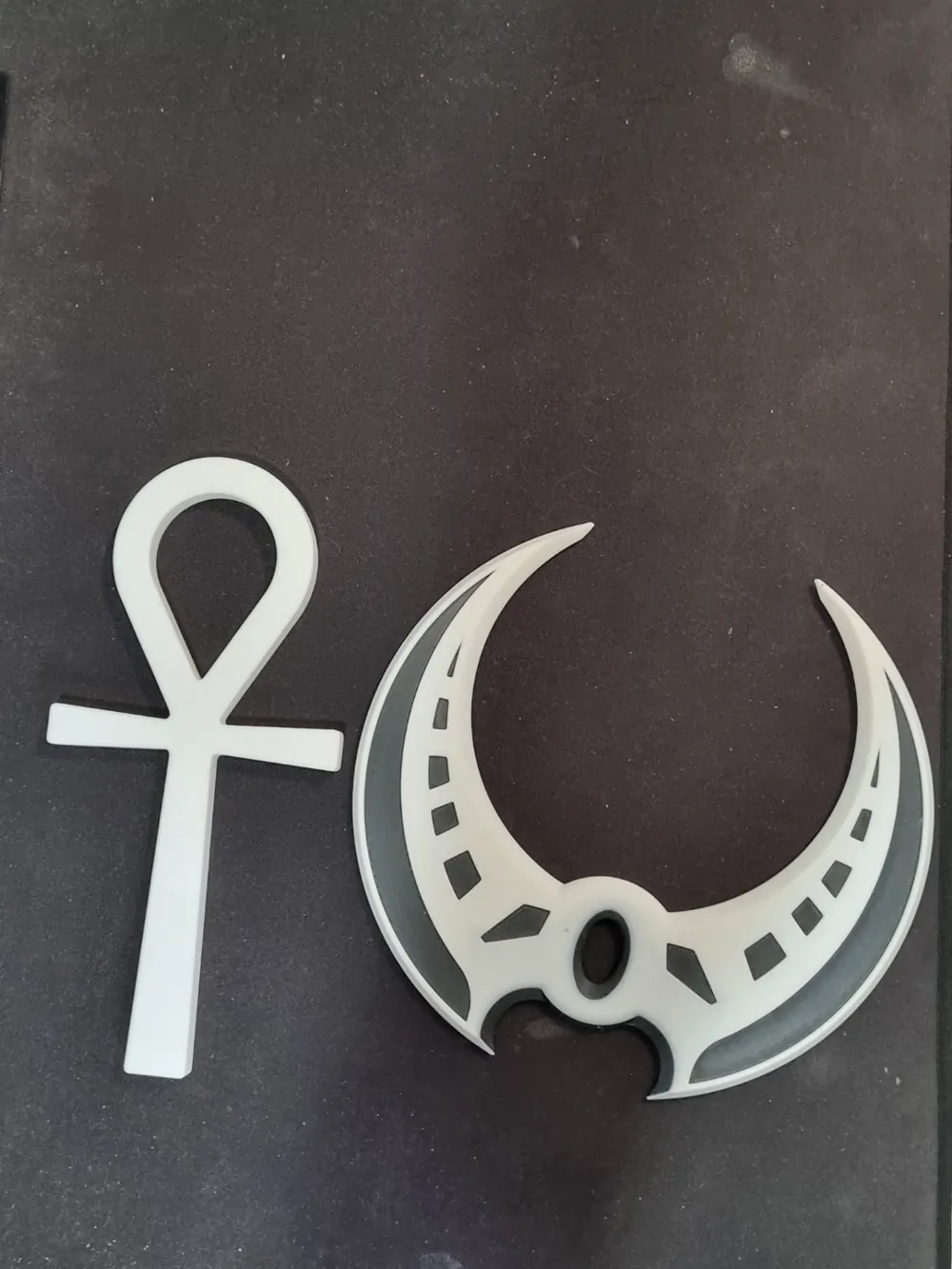 Moon knight Kit - Cresent dart and Ankh - Free 3D Print Model - MakerWorld