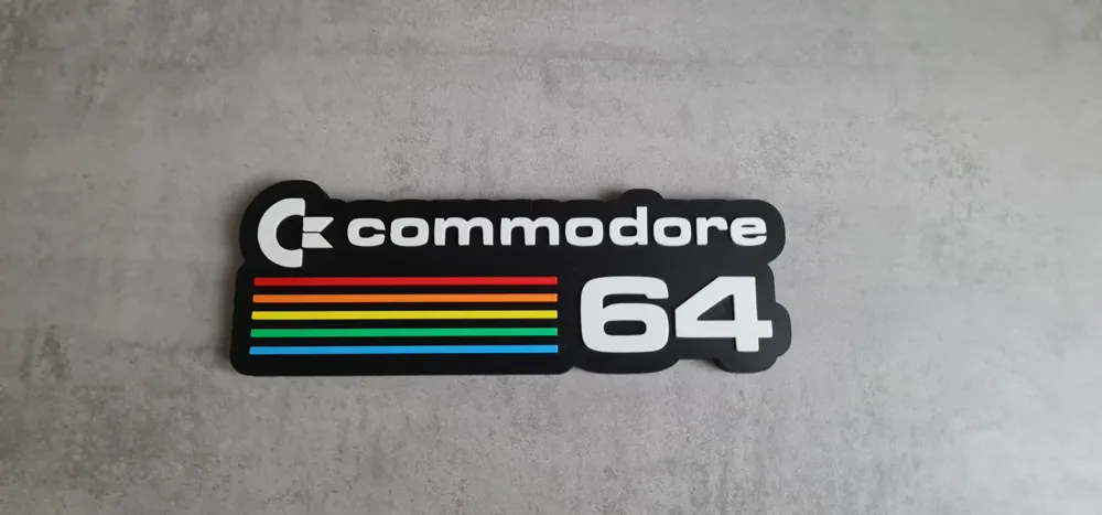 Commodore 64 Logo / Sign - Free 3D Print Model - MakerWorld