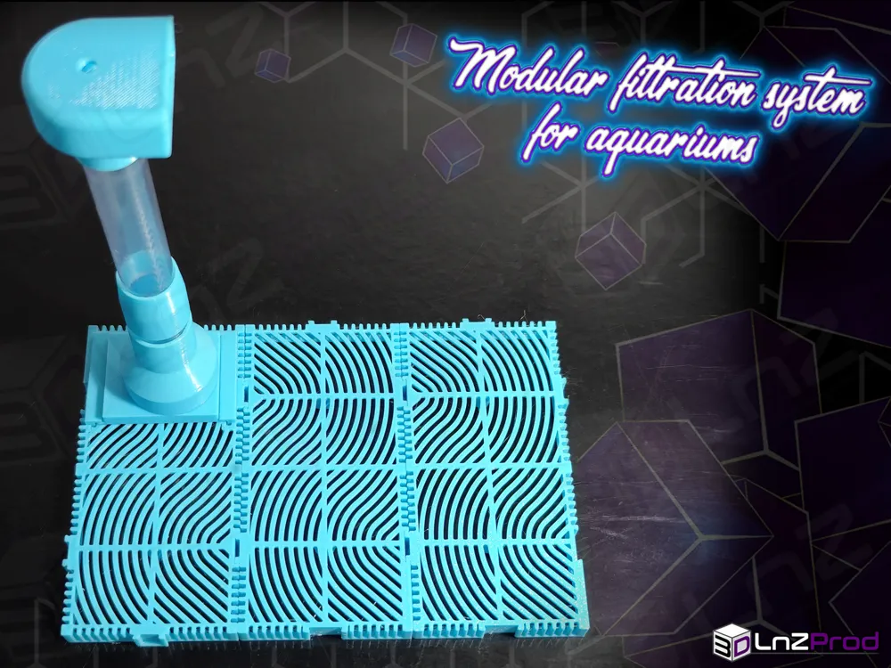 Sistema de filtración modular para acuarios - Modelo de impresión 3D ...