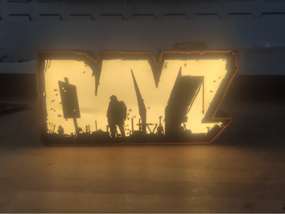 luminous logo DAYZ by Kukii69 MakerWorld: Download Free 3D Models