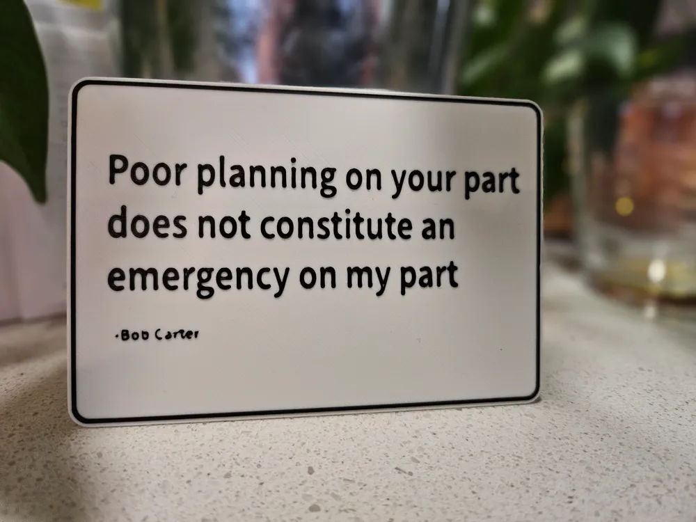 Office Quote panel by Tommy Gun - MakerWorld