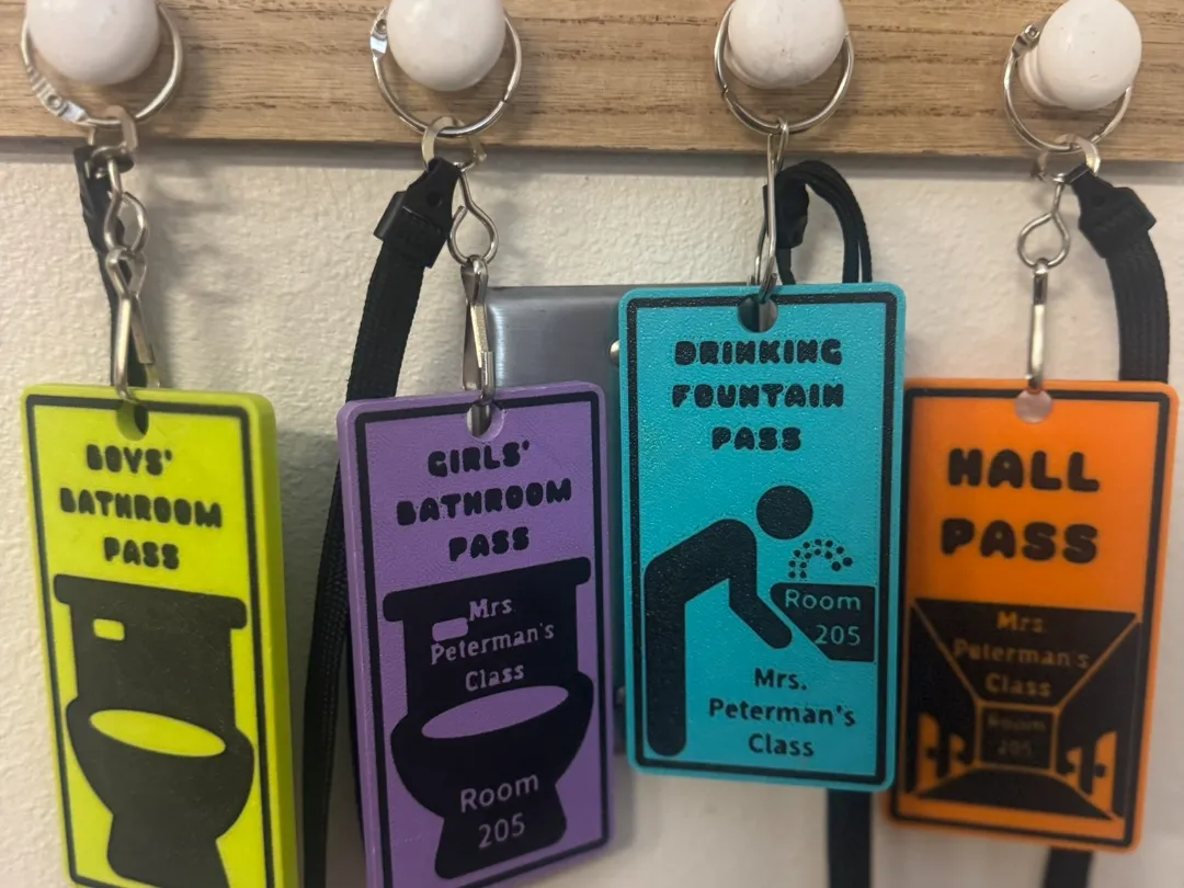 Classroom Hall Pass - Free 3D Print Model - MakerWorld