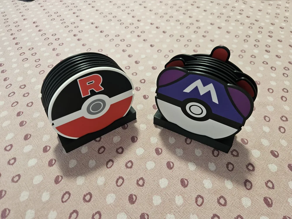 Pokemon Coasters, Pokeball Edition, 16 Types by michele.bernazzani ...