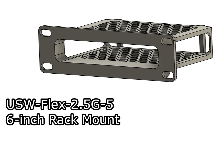 Unifi USW-Flex-2.5G-5 6-inch Rack Mount by Mauker MakerWorld: Download Free 3D Models