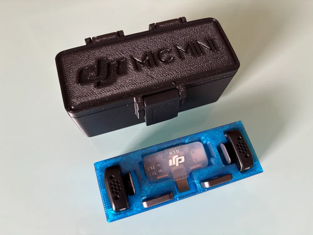 Dji Mic Mini travel case (two Tx, new Rx) 100mm - Free 3D Print Model ...