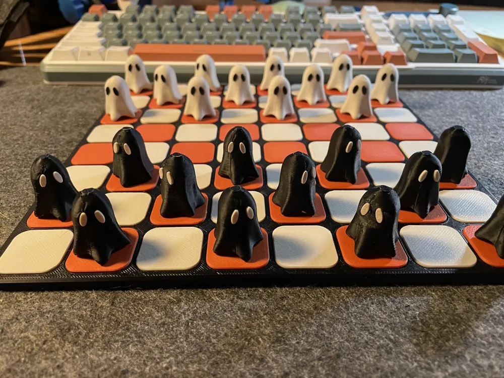 Magnetic Ghost Checkers - Free 3D Print Model - MakerWorld