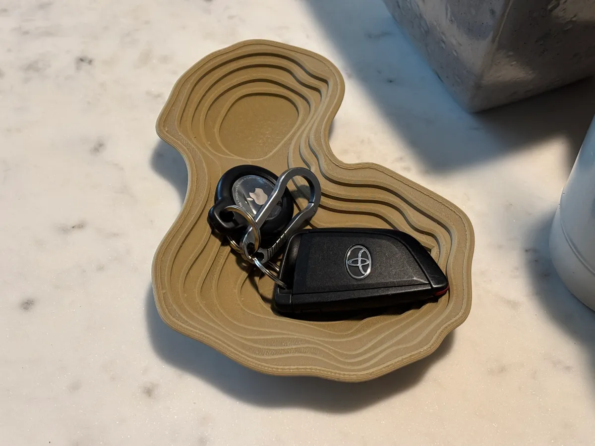 Topographic Catch-All Tray by JaykMakes MakerWorld: Download Free 3D Models