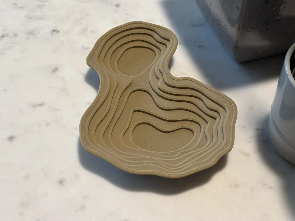 Topographic Catch-All Tray by JaykMakes MakerWorld: Download Free 3D Models