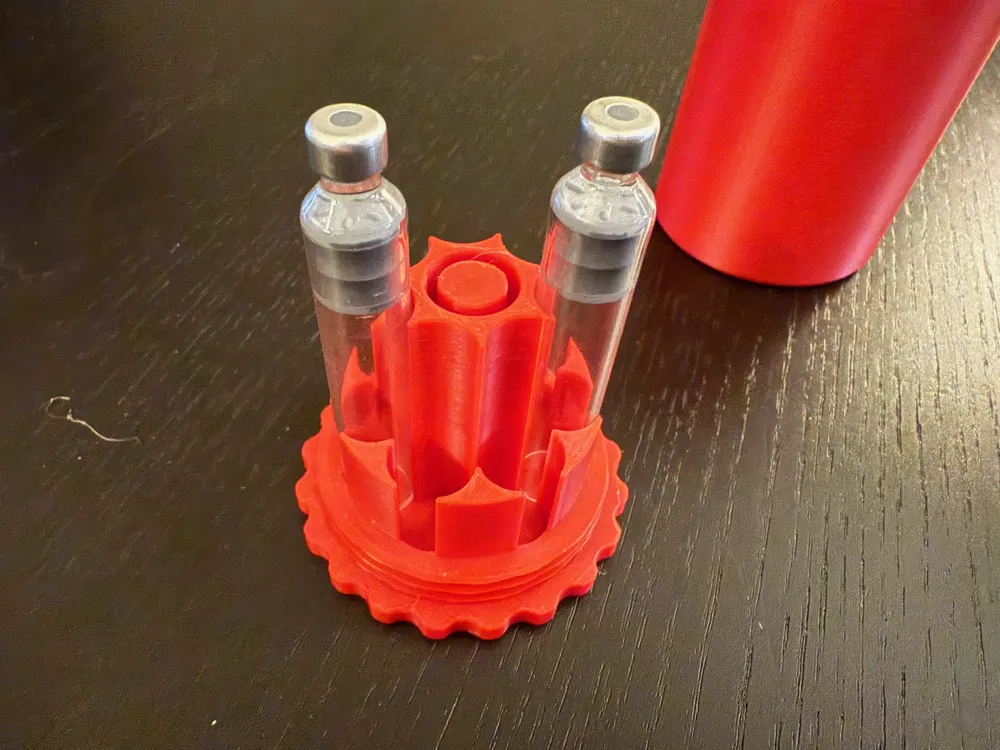 3mL Pen Cartridge Holder with Screw On Lid - Free 3D Print Model ...