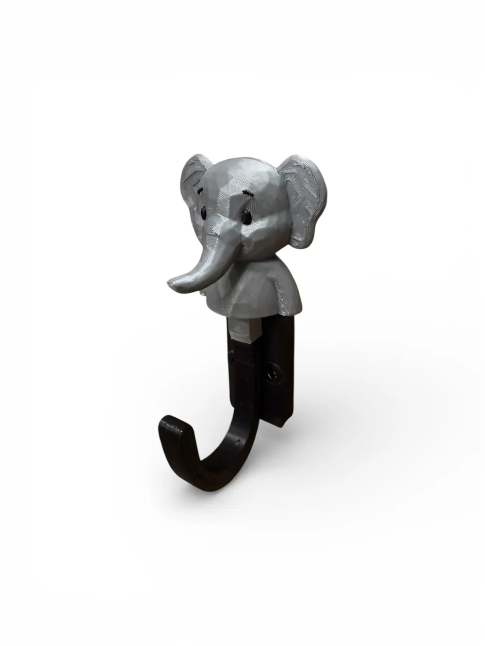 Kids Elephant Hanging Hook Topper - Free 3D Print Model - MakerWorld