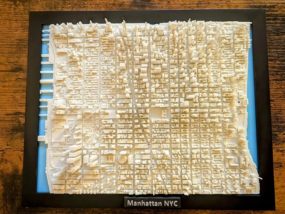 New York City Manhattan (Large 8x10) - Free 3D Print Model - MakerWorld