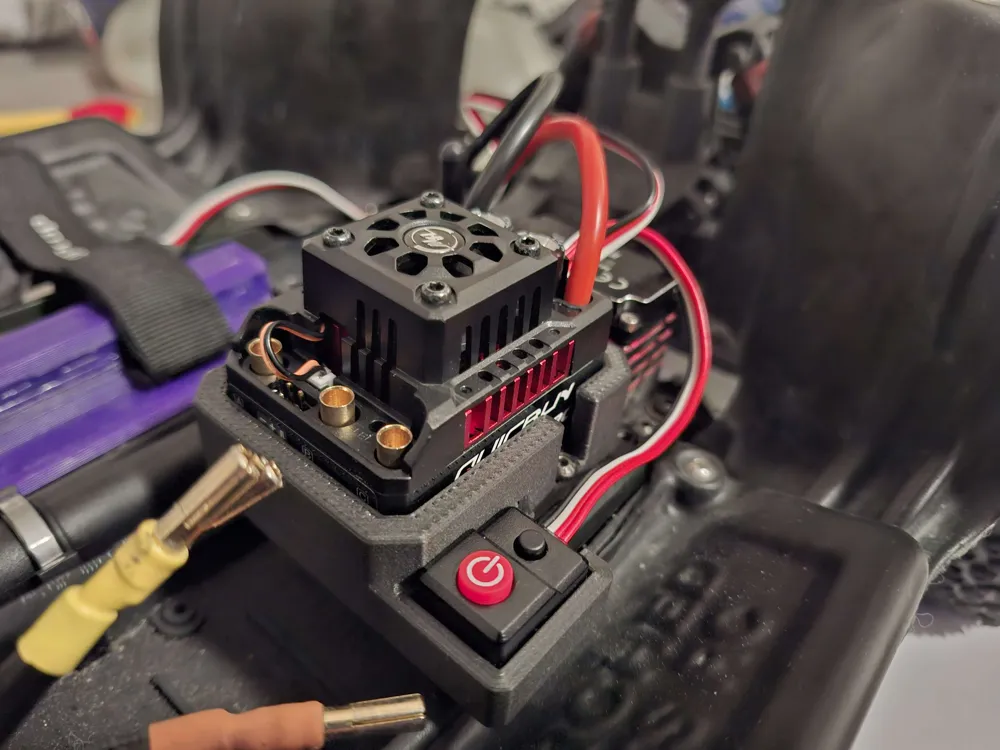 HobbyWing 10BL120 ESC mount Arrma - Free 3D Print Model - MakerWorld