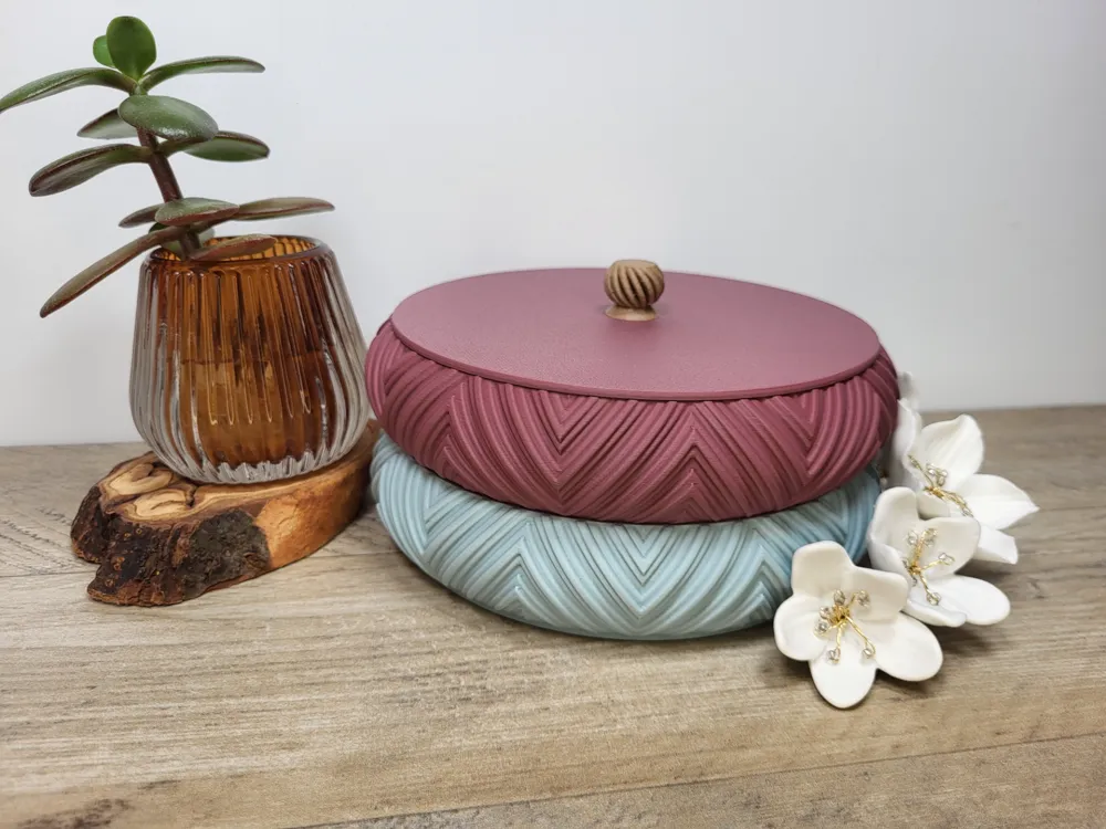 Stackable Bowl Tray - Curved No 2 with Inlays by Art Design. 3D ...