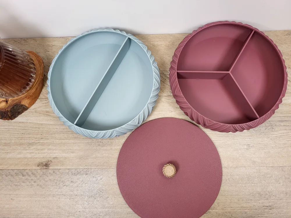 Stackable Bowl Tray - Curved No 2 with Inlays by Art Design. 3D ...