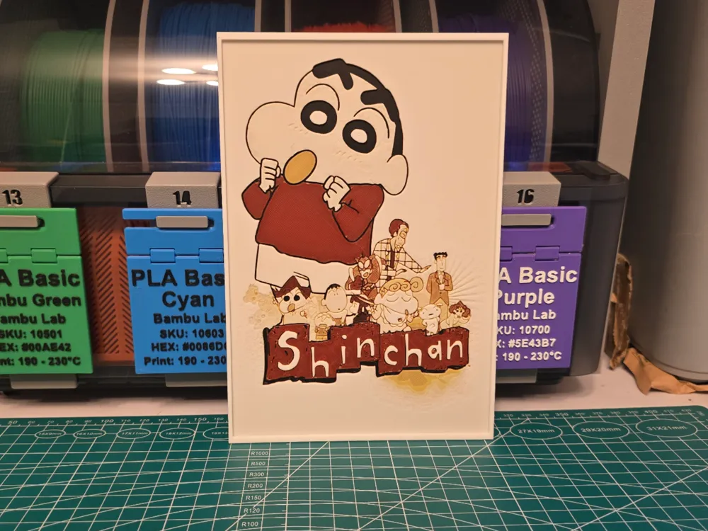 Crayon Shin-chan Anime Poster - Hueforge Art - Modèle d'Impression 3D ...