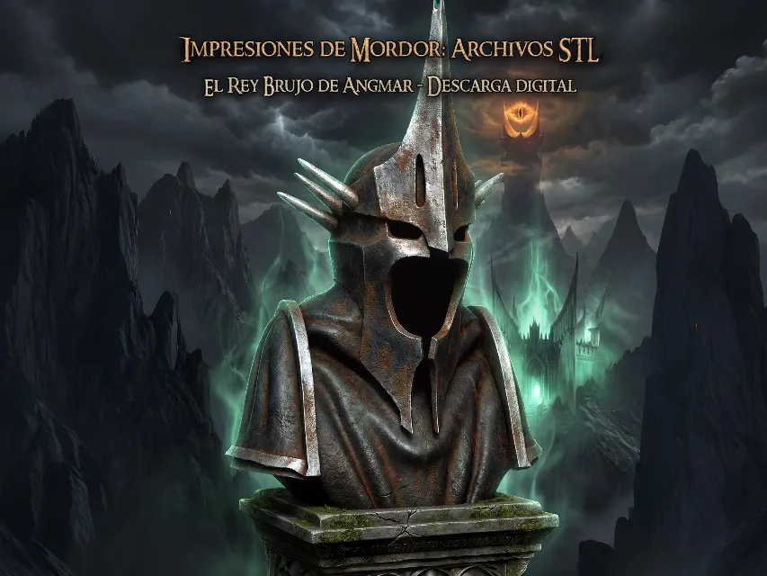 Busto Rey Brujo de Angmar - Lord Of the Rings - Modelo de impresión 3D ...