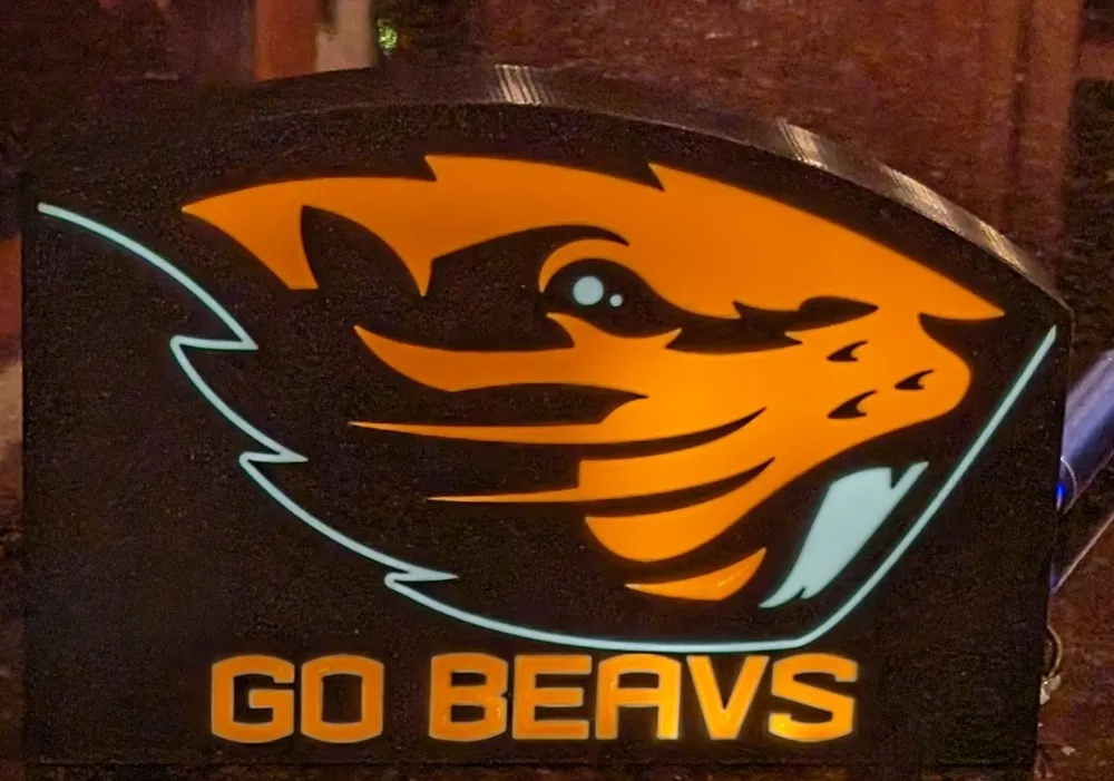 Go Beavs Light Box by northwst - MakerWorld